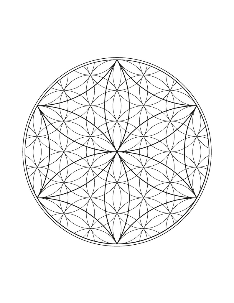 Flower of Life – Mandala Coloring Book Vol. 4 – PDF Download - Etsy