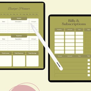 Digital Budget Planner, Finance Tracker, Finance Planner, Digital ...