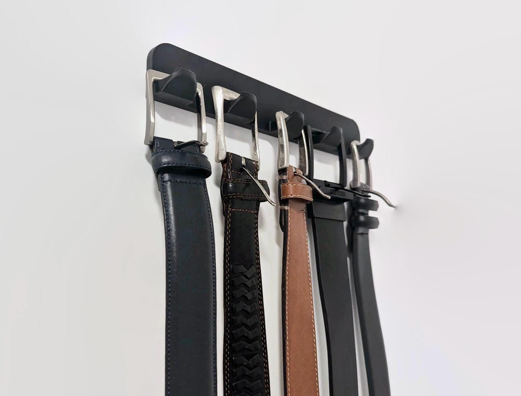 Screwless Belt Wall Display and Organizer | 5 Belt Storage With Command ...