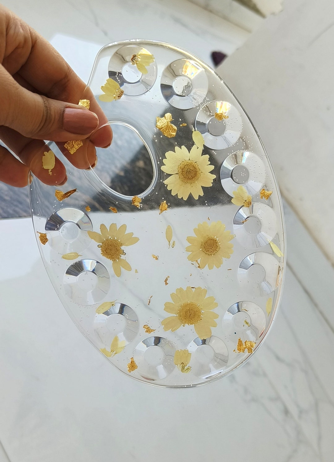 Resin Colour Palette Color Mixing Plate Water Color Plate - Etsy