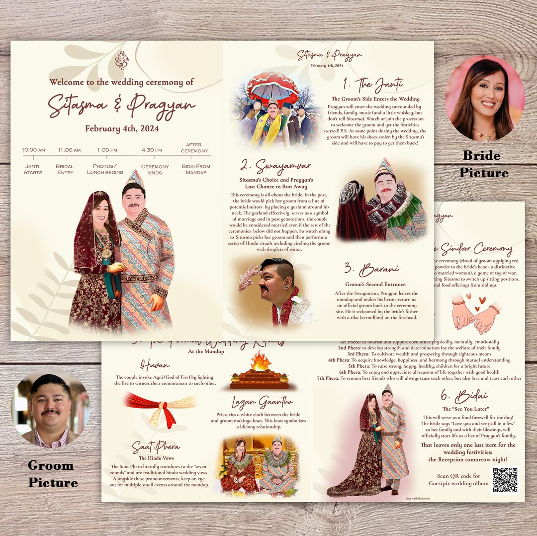 Hindu Wedding Ceremony Customized Einvite, Nepali Wedding, Haldi ...