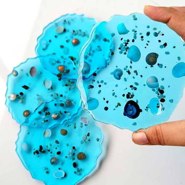 Sea Shell Coasters - Etsy