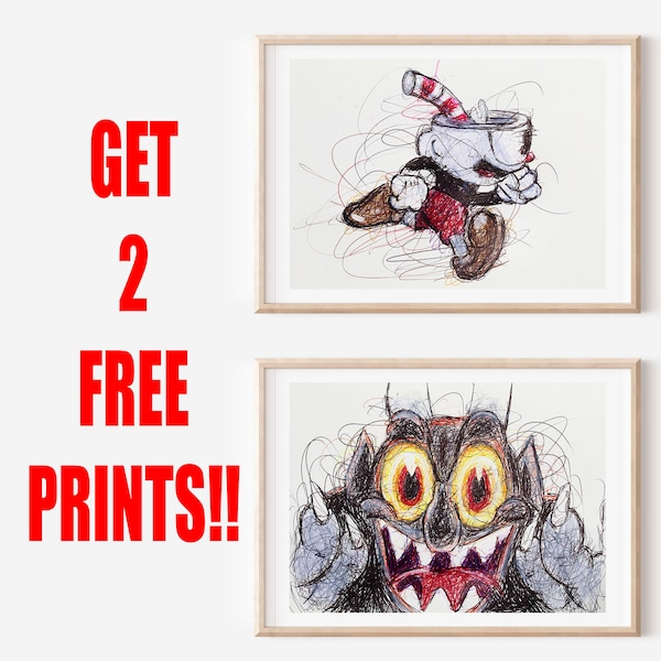 Cuphead Room Decor - Etsy