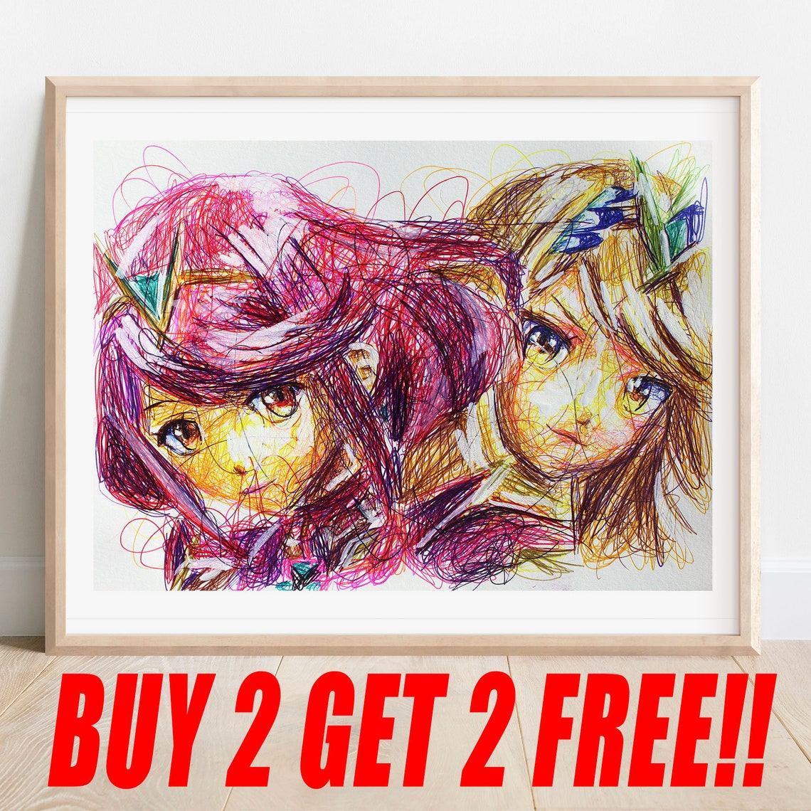 Pyra Mythra Ballpoint Pen Print Buy 2 Get 2 FREE Video Game - Etsy