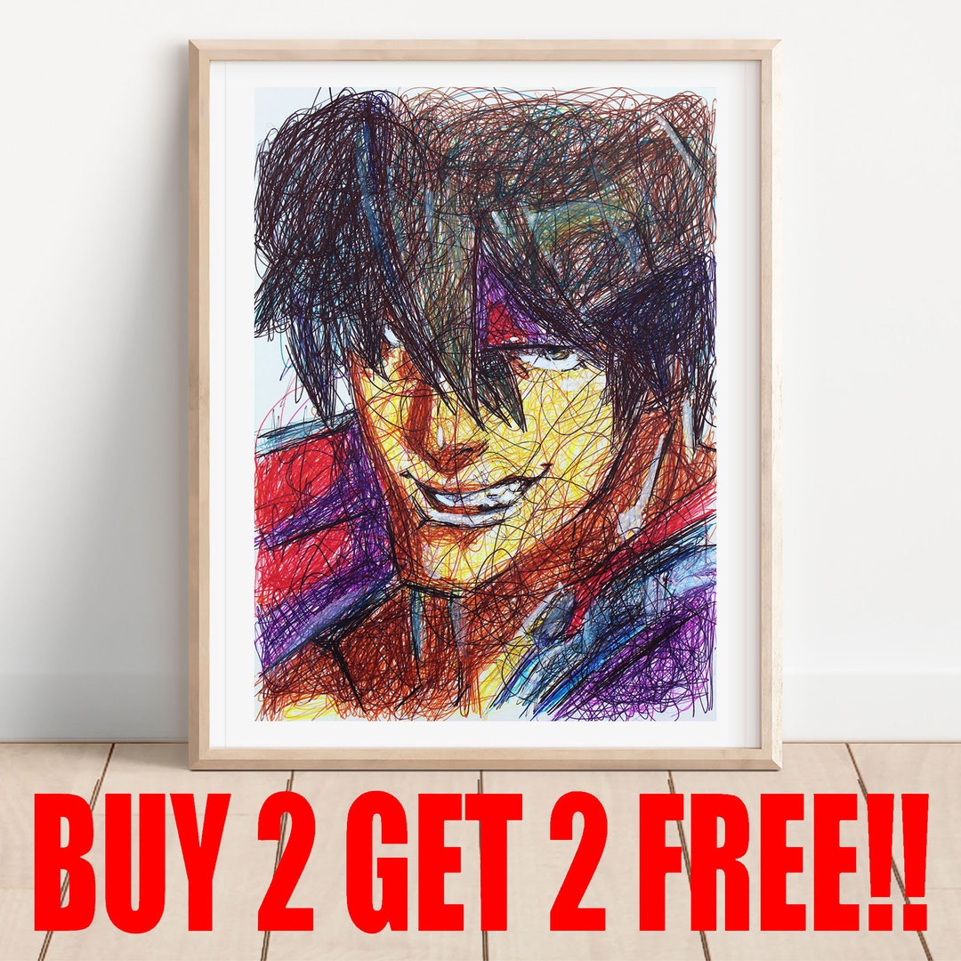 Sol Bad Guy Ballpoint Pen Print, Buy 2 Get 2 FREE, Guilty Gear Art ...