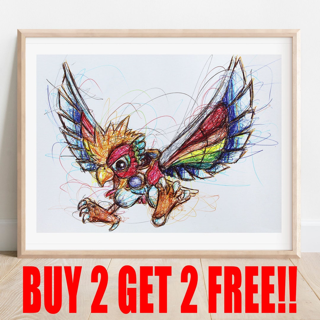 Dyna Blade Ballpoint Pen Art Print, BUY 2 GET 2 FREE, Kirby Super Star ...