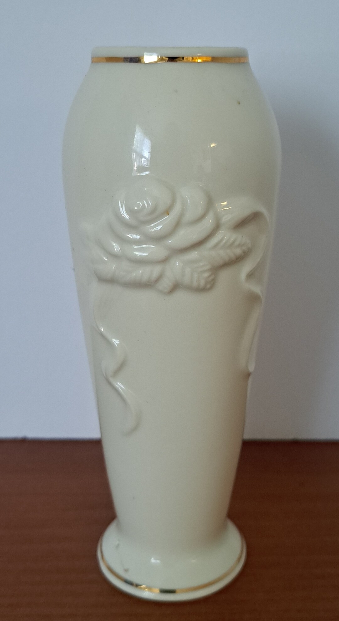 Vintage Lenox Fine China Rose Bud Vase Gold Trimmed Rose Bud Porcelain ...