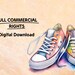 Converse Clipart, Chuck All Star Sneakers, Watercolor Trainers, Fashion ...