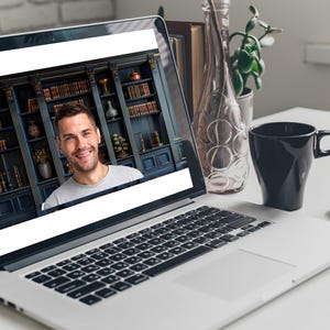 Enhance Your Video Calls | Stylish Dark Backgrounds for Home Office ...