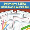 Primary STEM Workbook 3D Drawing Robot K-3 Elementary STEAM Printable ...