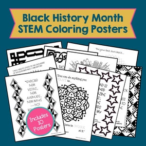 STEM Black History Month Activity African Americans in STEM Coloring ...
