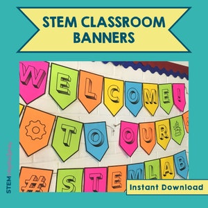 STEM Classroom Decor Bundle Posters STEM Bulletin Board Classroom Ideas ...