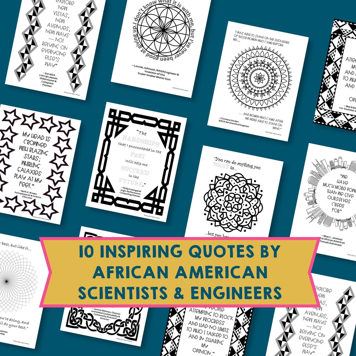 STEM Black History Month Activity African Americans in STEM Coloring ...