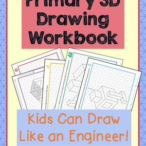 Primary STEM Workbook 3D Drawing Robot K-3 Elementary STEAM Printable ...