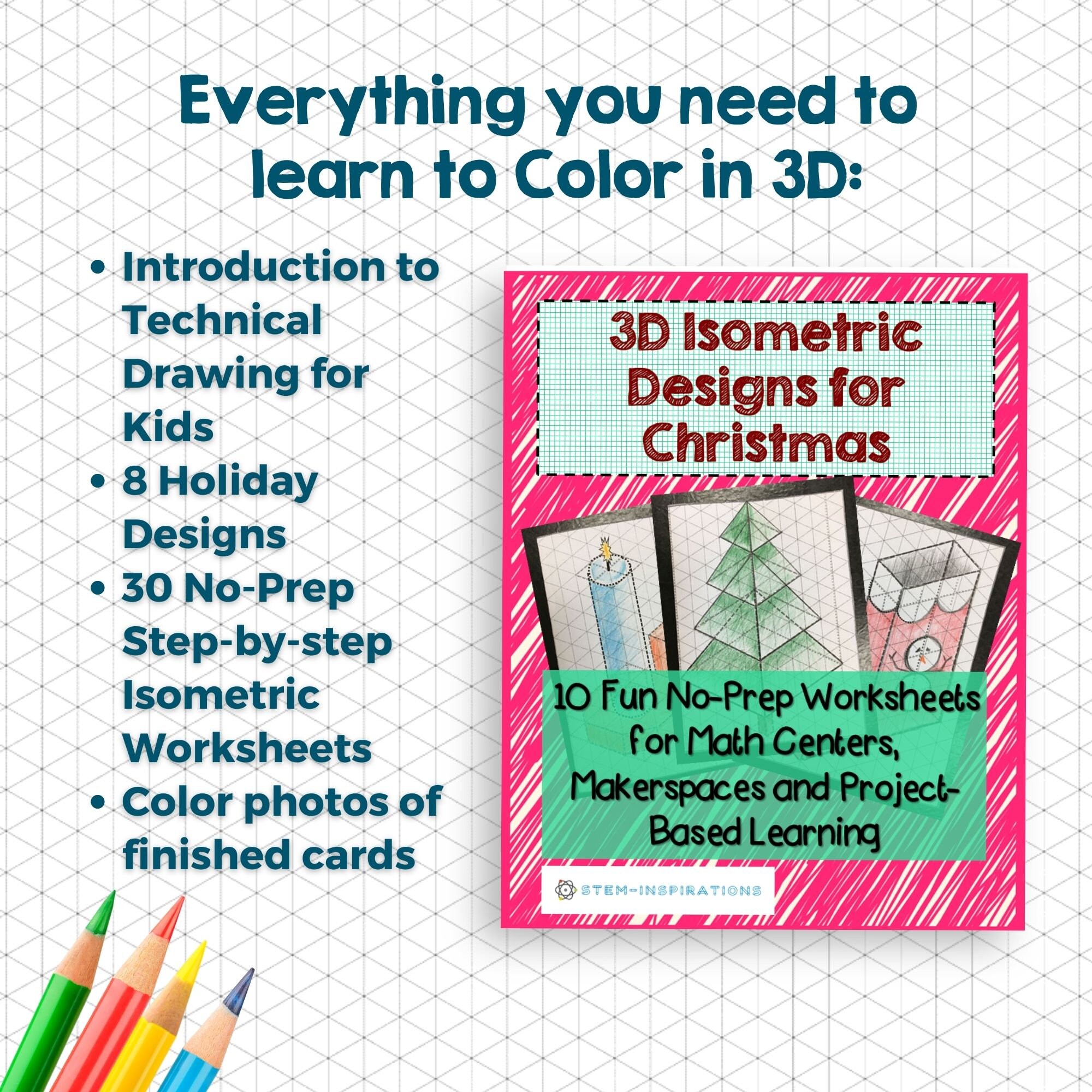 Kids Christmas Craft STEM Art Project STEAM Holiday Activity No-prep ...