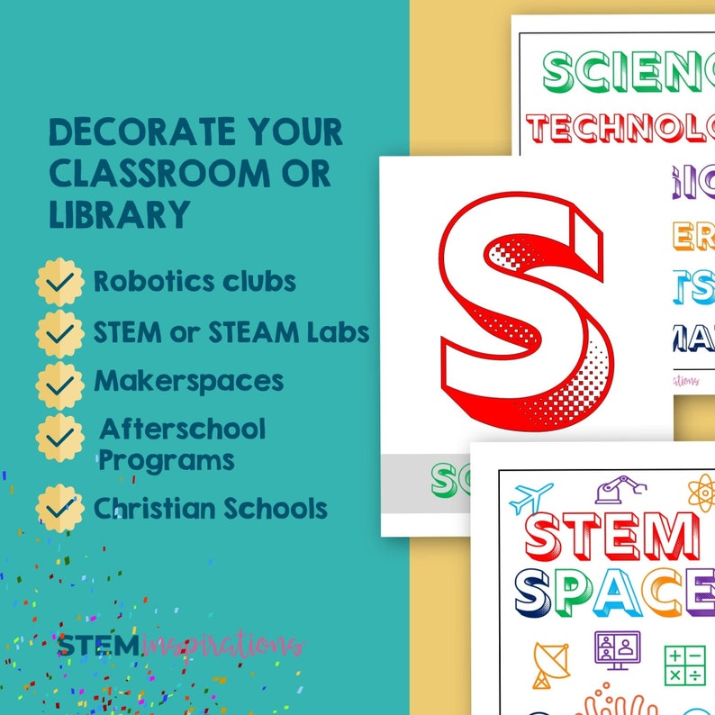STEM Classroom Posters STEM Classroom Decor Elementary Class Room ...