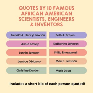 STEM Black History Month Activity African Americans in STEM Coloring ...