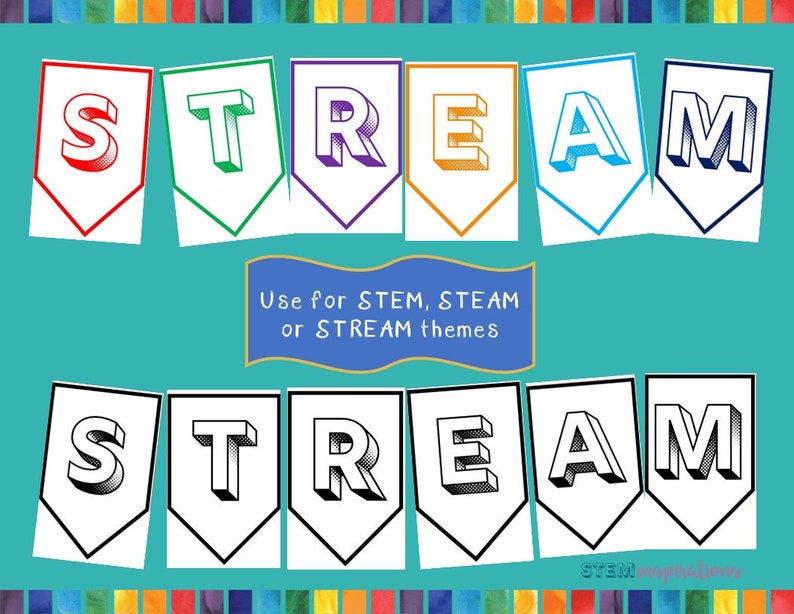 STEM Classroom Banners Decor for Elementary School Classroom, Middle ...