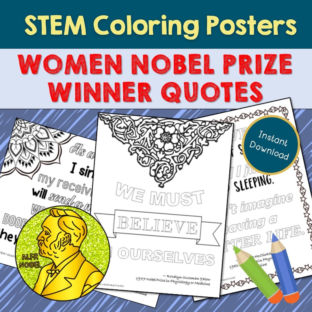 Women in STEM Coloring Posters Womens History Month Middle - Etsy