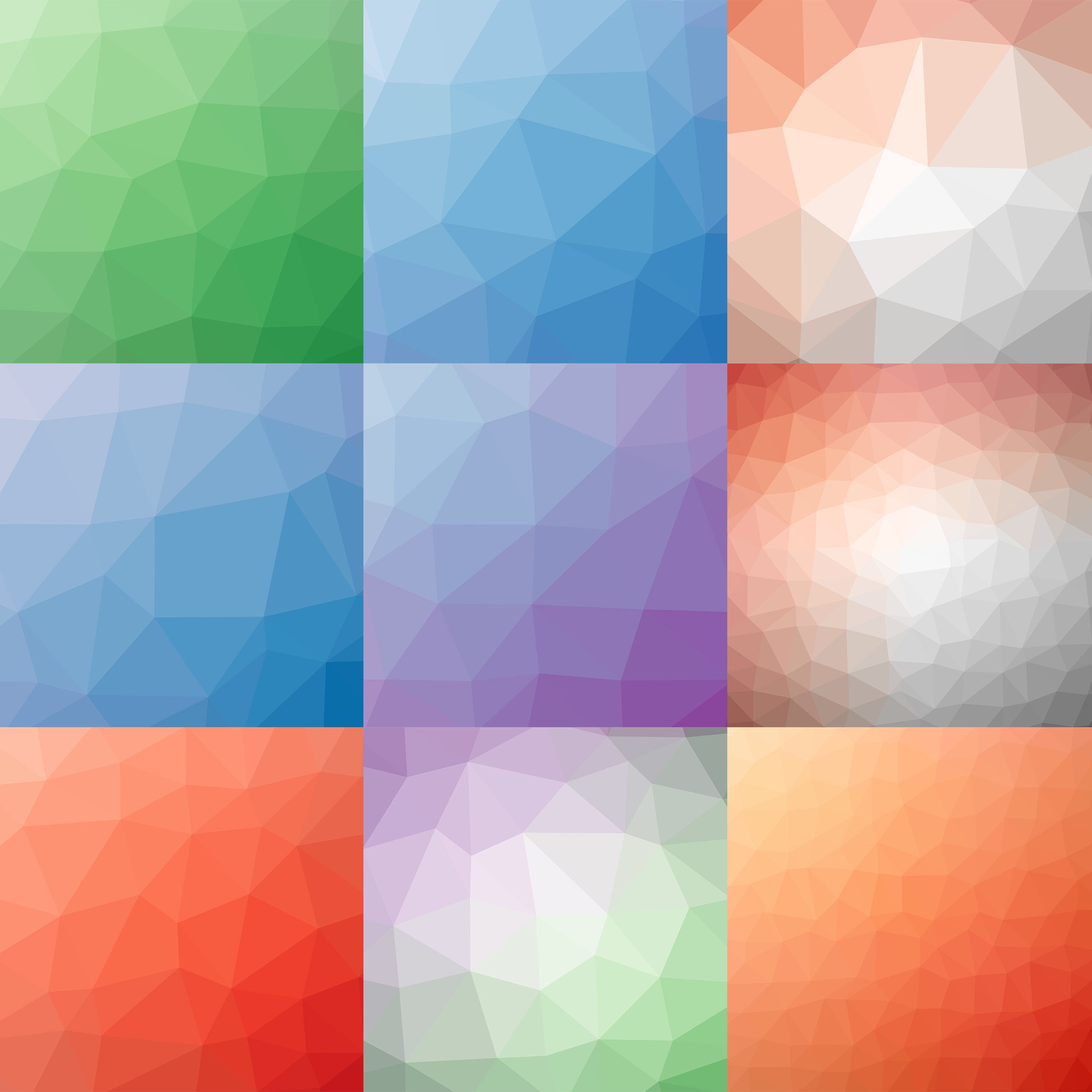 Geometric Background Digital Paper Clip Art Pack 8. Abstract Polygons ...