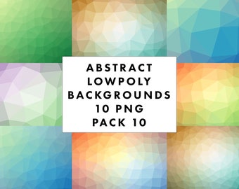 Geometric Background Digital Paper Clip Art Pack 6. Abstract Polygons ...
