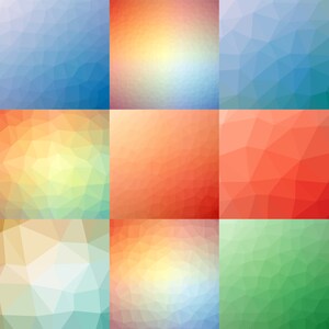 Geometric Background Digital Paper Clip Art Pack 4. Abstract Polygons ...