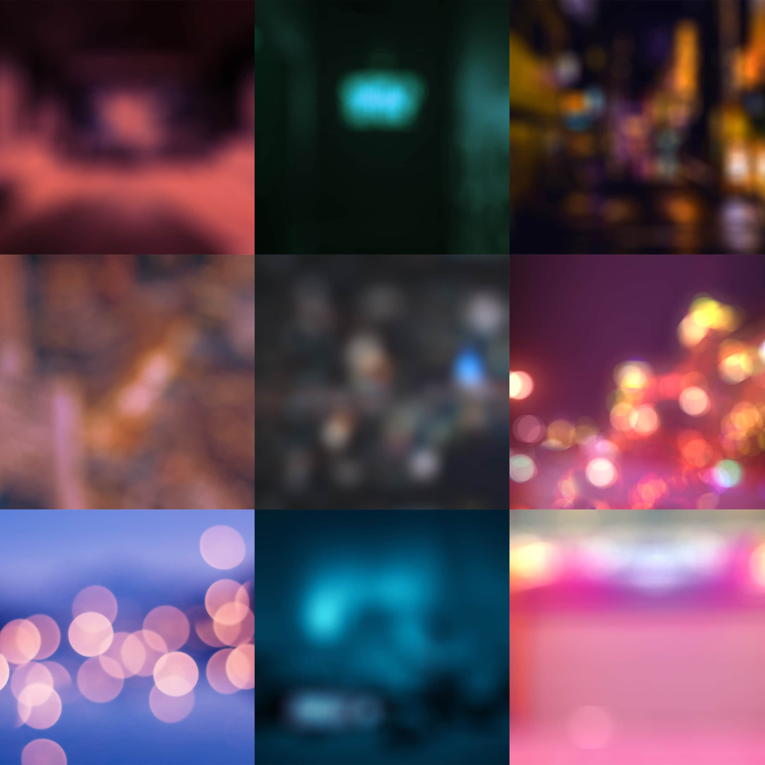 Blurred Backgrounds Pack 2 - Set of 10 Backgrounds High-resolution ...