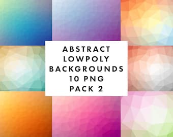 Geometric Background Digital Paper Clip Art Pack 6. Abstract Polygons ...