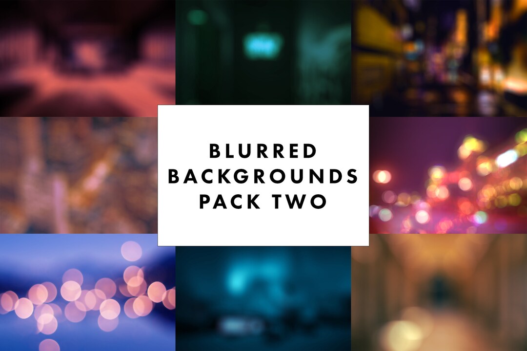 Blurred Backgrounds Pack 2 - Set of 10 Backgrounds High-resolution ...