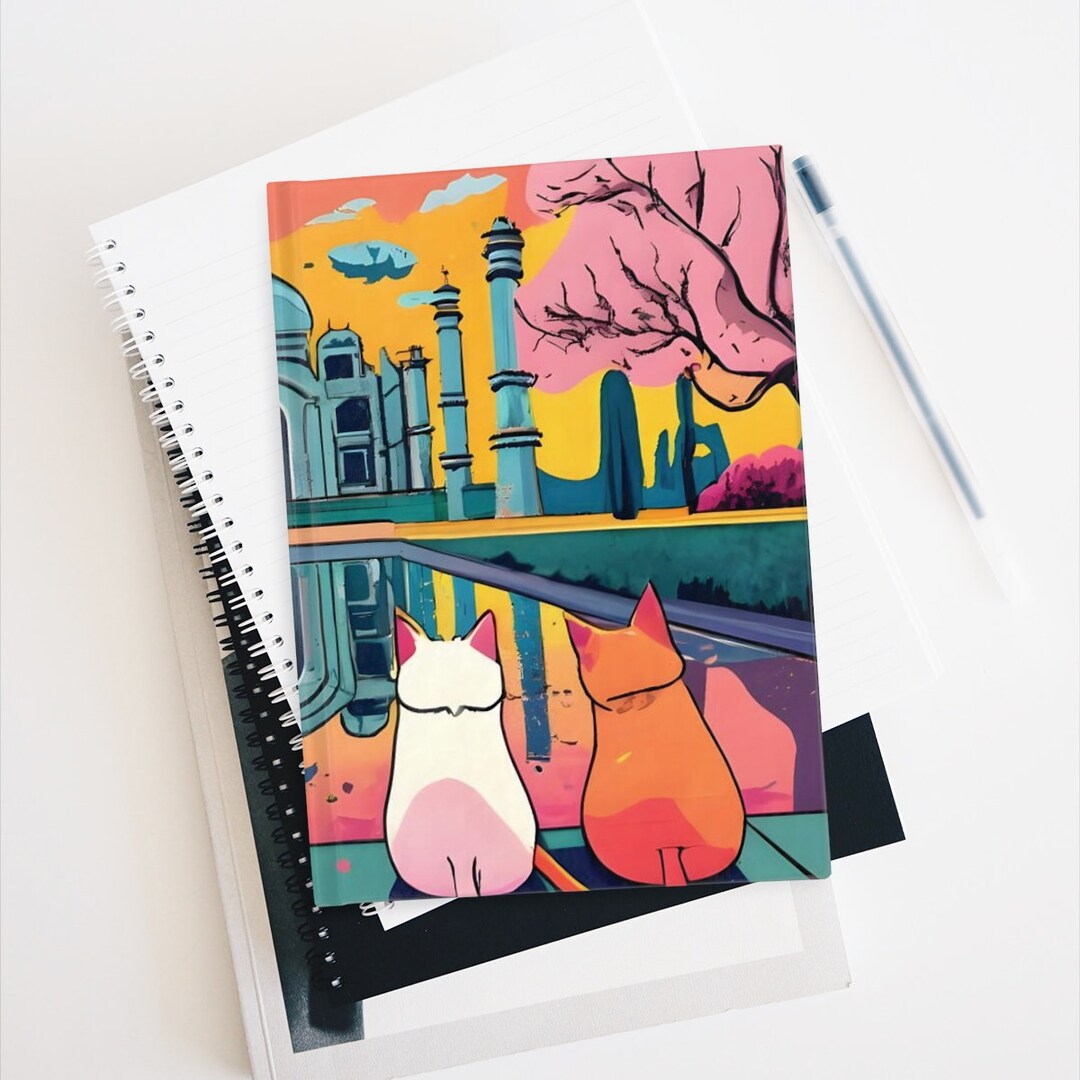 Cats & Taj Mahal Dream Journal - Etsy