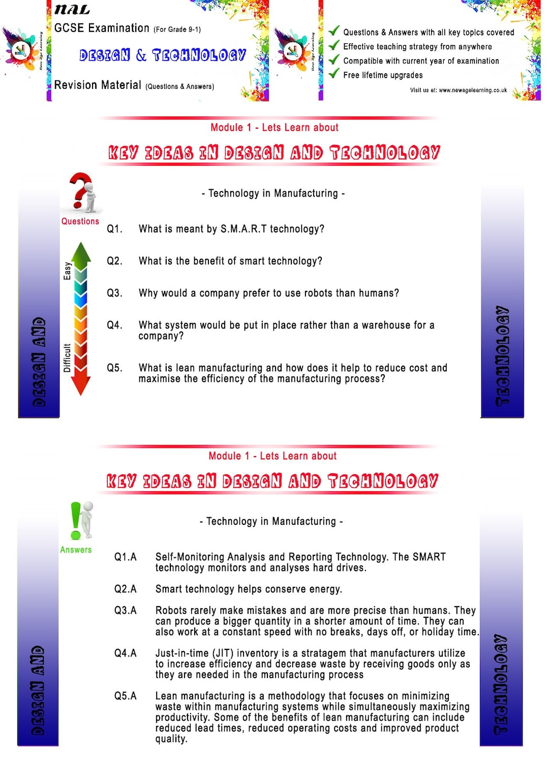 GCSE Design and Technology Flashcards - Revision Material - Official ...