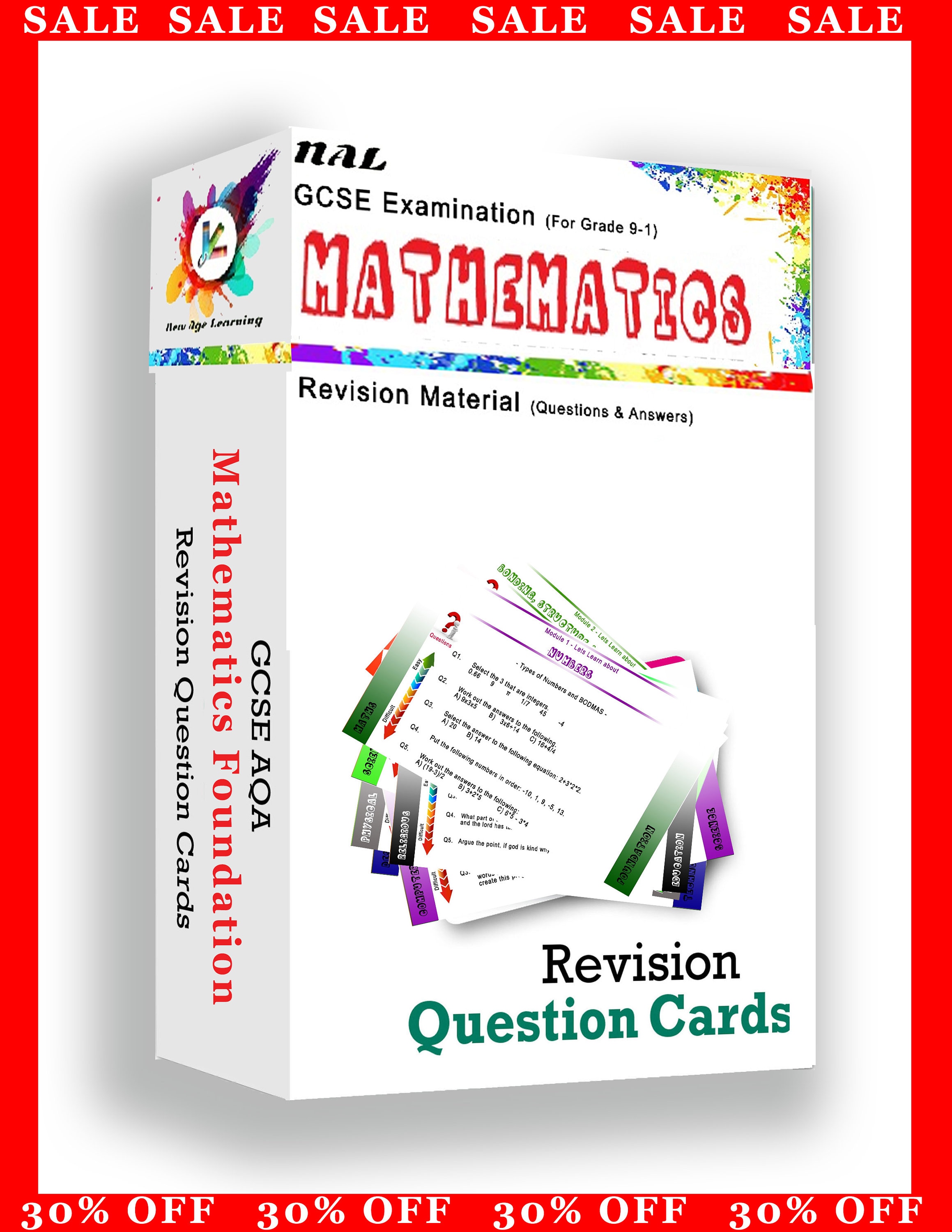 GCSE Mathematics Foundation Flashcards - Revision Material - Official ...