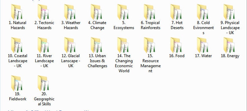 GCSE Geography Flashcards -revision Material Geography - Official AQA ...