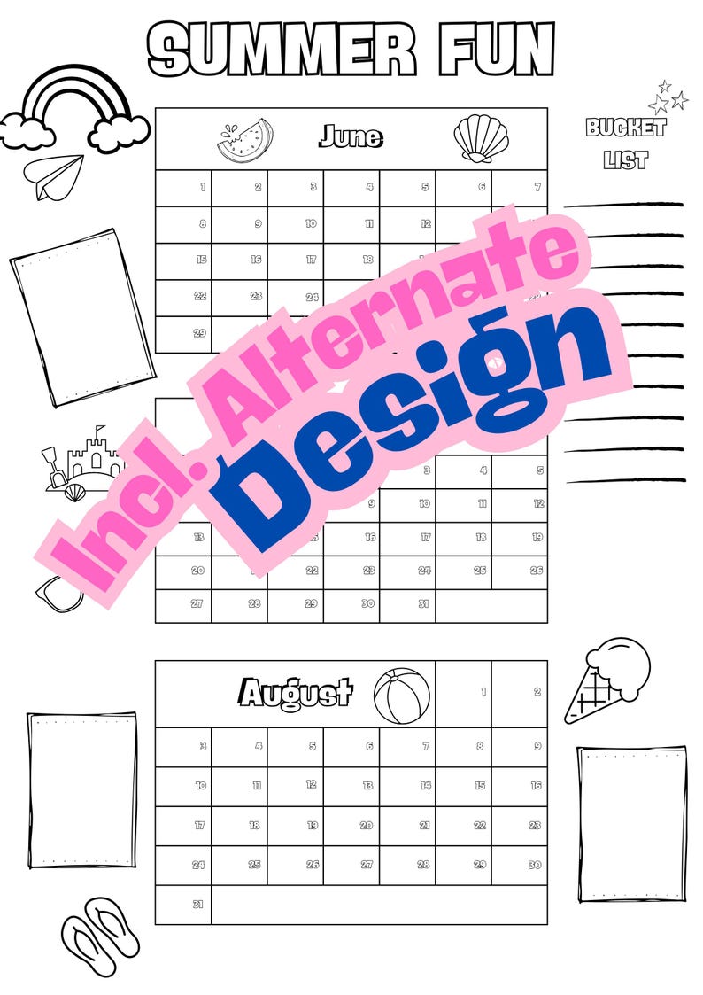 PRINTABLE Summer Countdown Poster, 2025, Summer Countdown, Summer ...