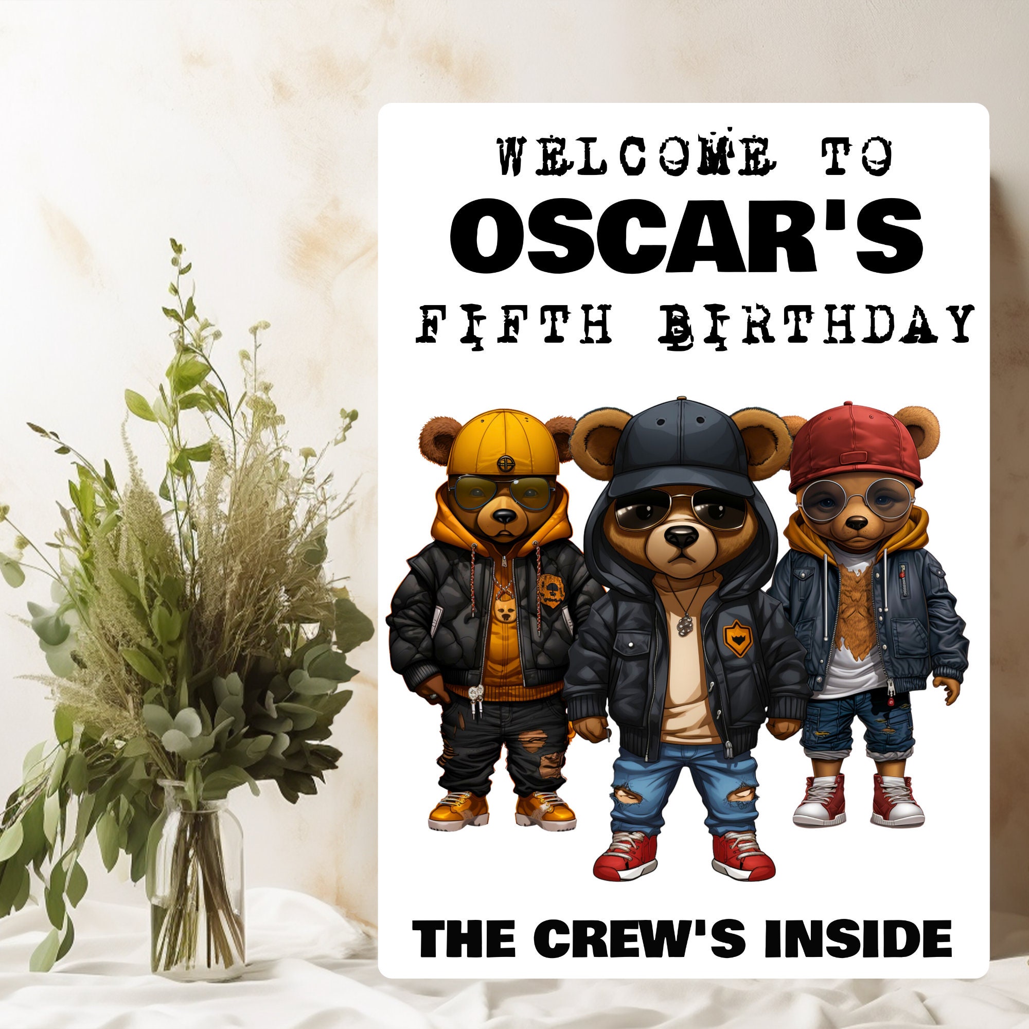 Notorious BIG Welcome Sign the Big One Hiphop Birthday Theme 90s Party ...