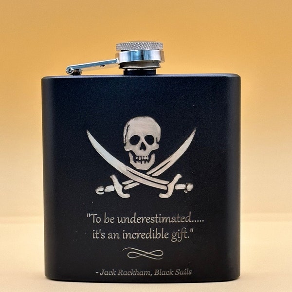 Pirate Flask - Etsy