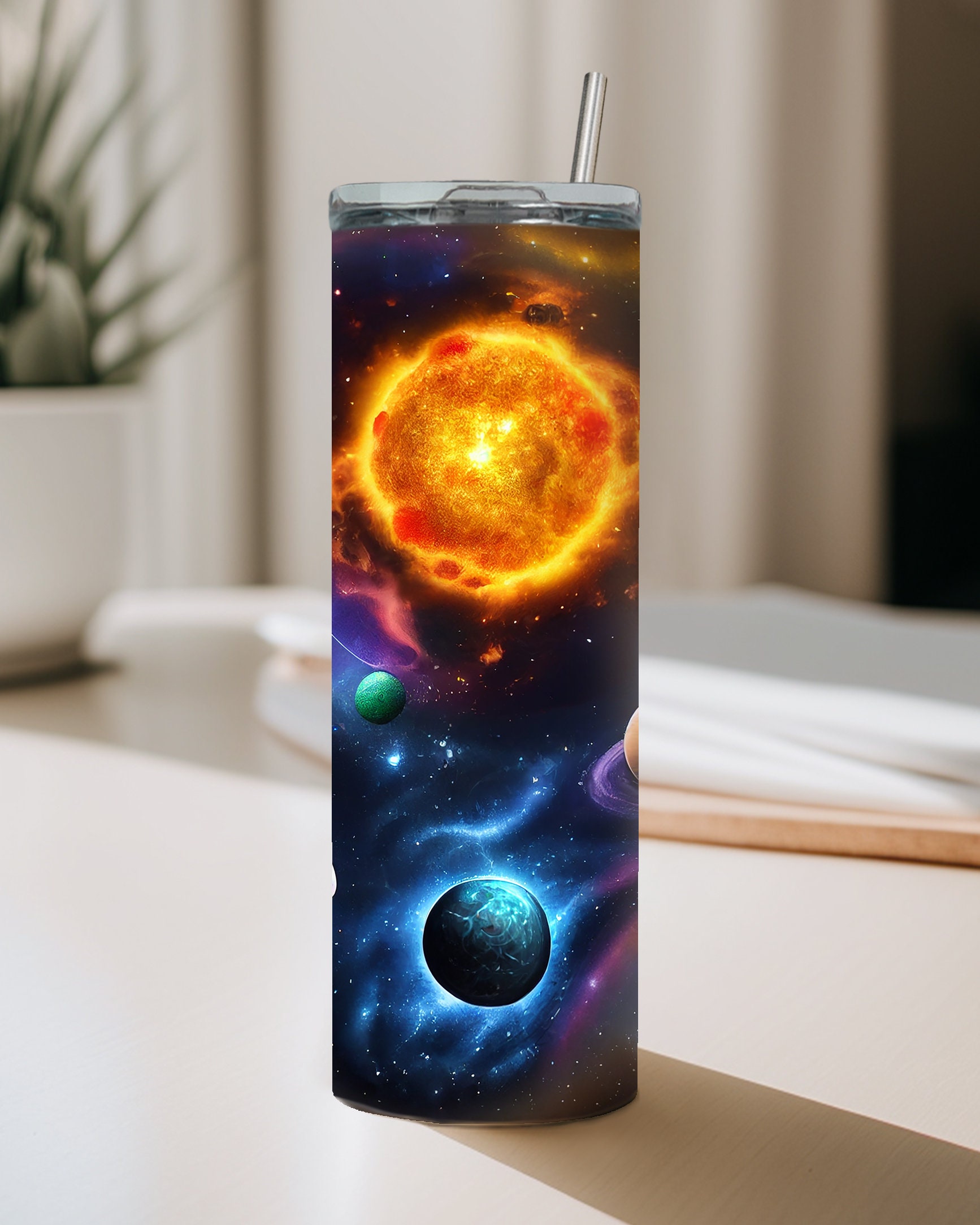 Solar System Planets 20 Oz Skinny Tumbler Sublimation Design - Etsy