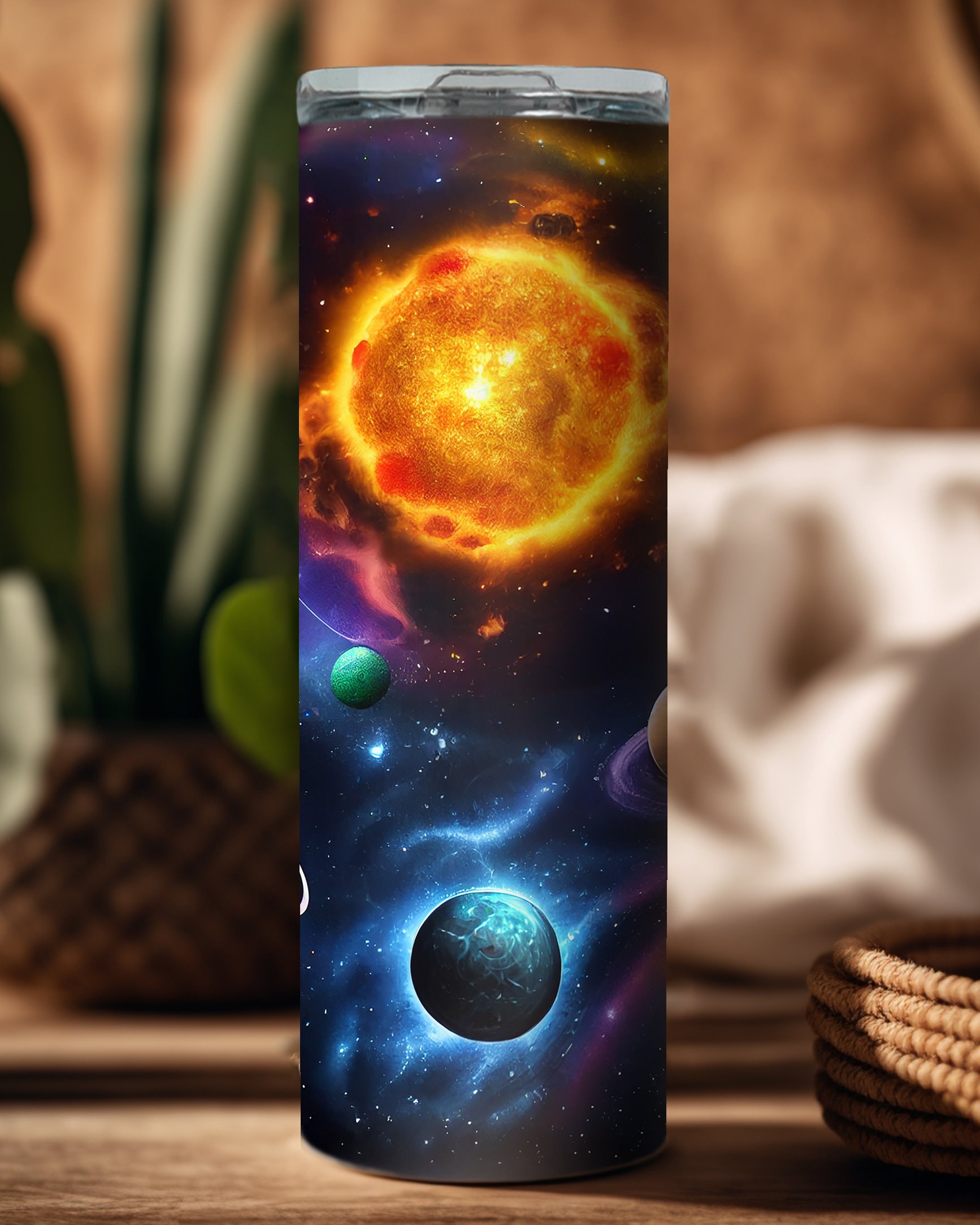 Solar System Planets 20 Oz Skinny Tumbler Sublimation Design, Instant ...