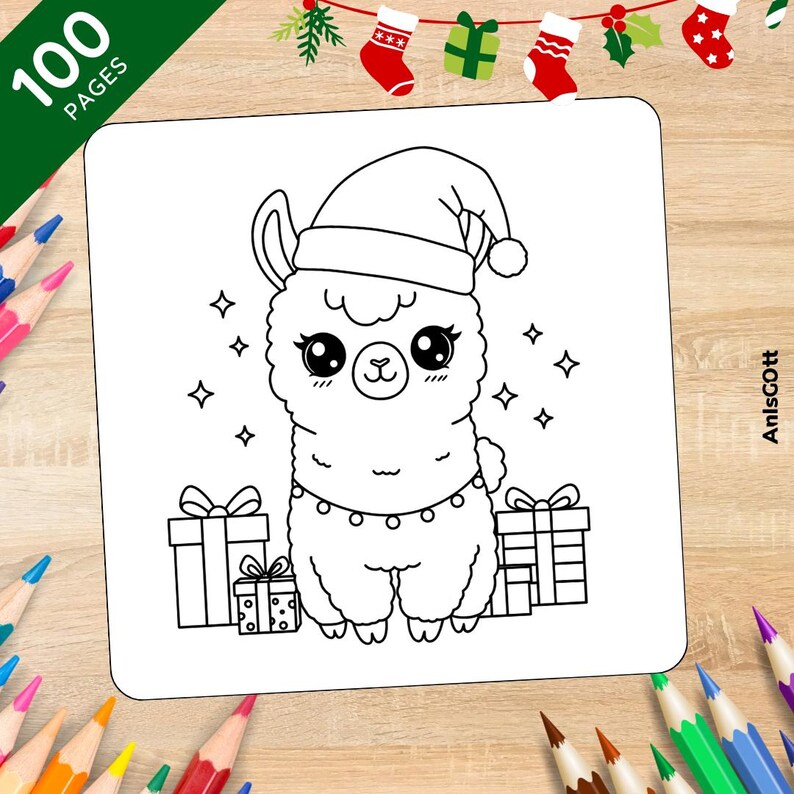 Bold & Easy Christmas Coloring Book, 100 Christmas Coloring Pages for ...