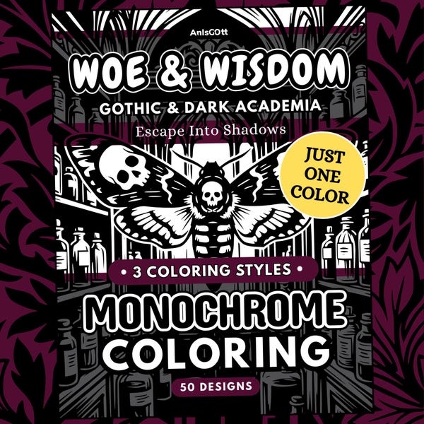 Gothic Coloring Book - Etsy