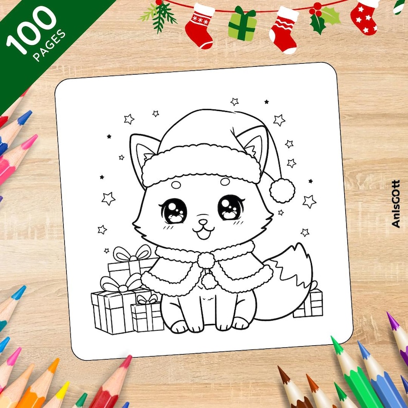 Bold & Easy Christmas Coloring Book, 100 Christmas Coloring Pages for ...