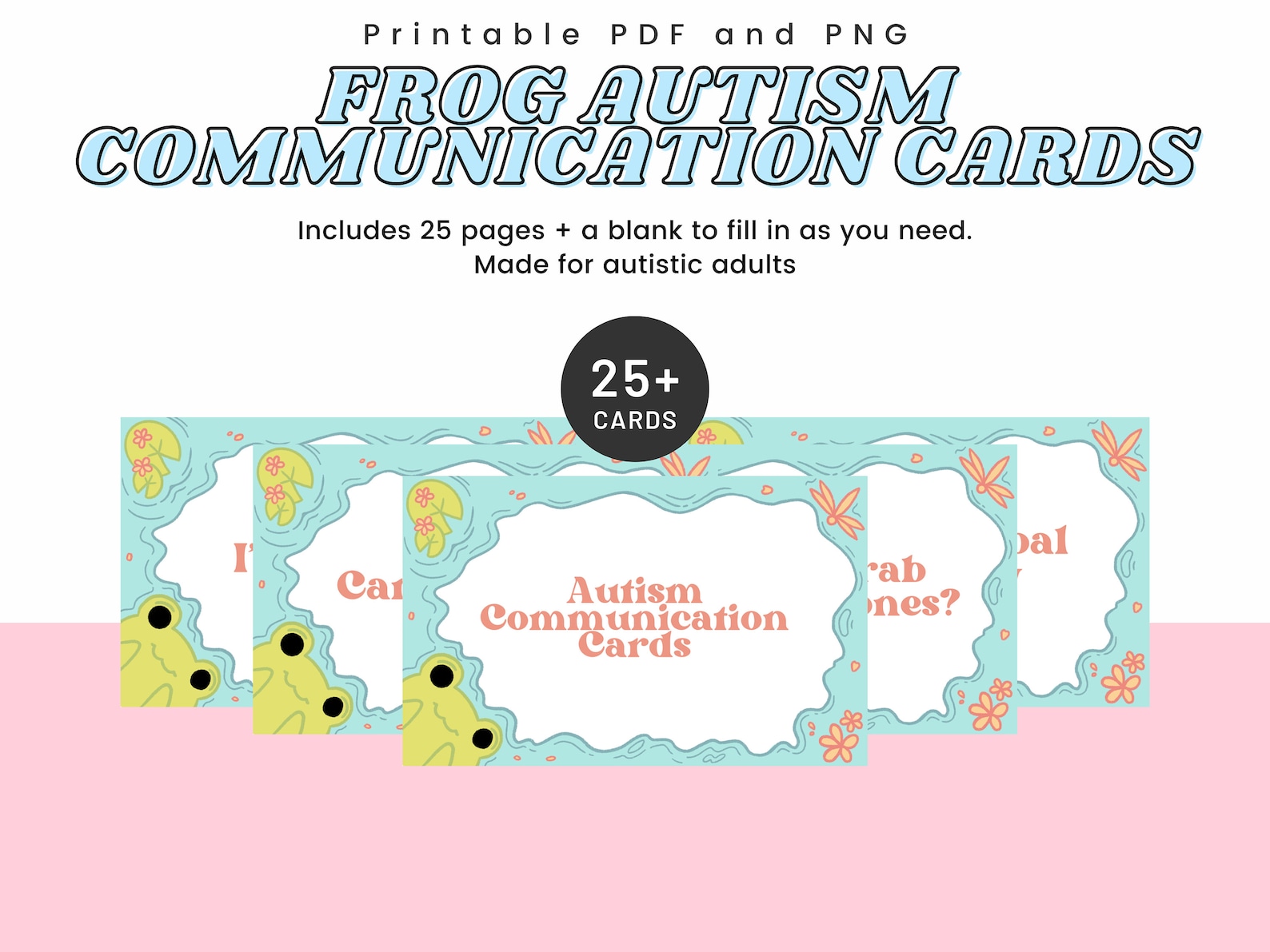 Frog-themed Autism Communication Card | Instant Download Digital PDF ...