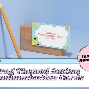 Frog-themed Autism Communication Card | Instant Download Digital PDF ...