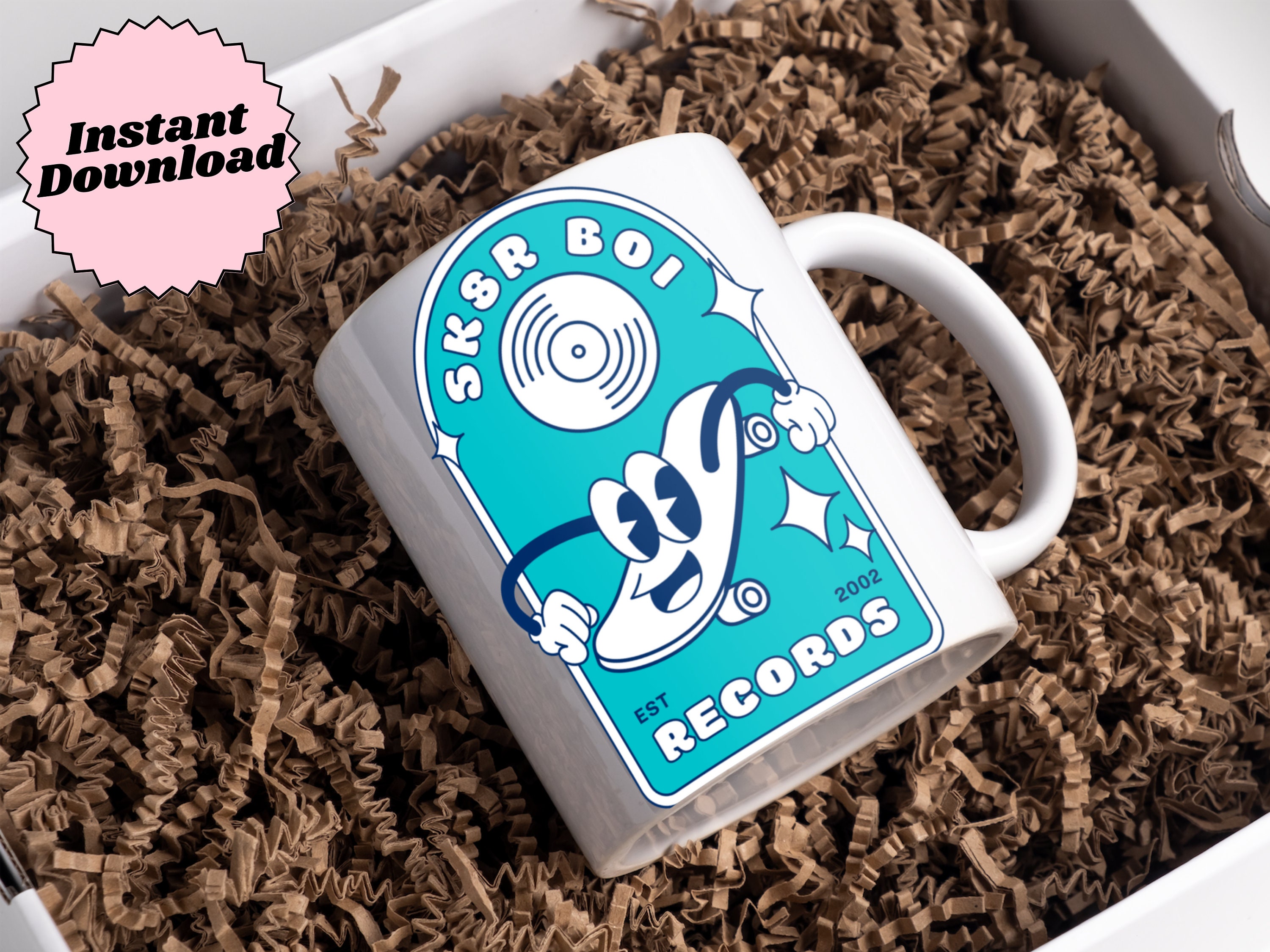 SK8R Boi Records SVG PNG | Instant Download Digital Cut Files for ...