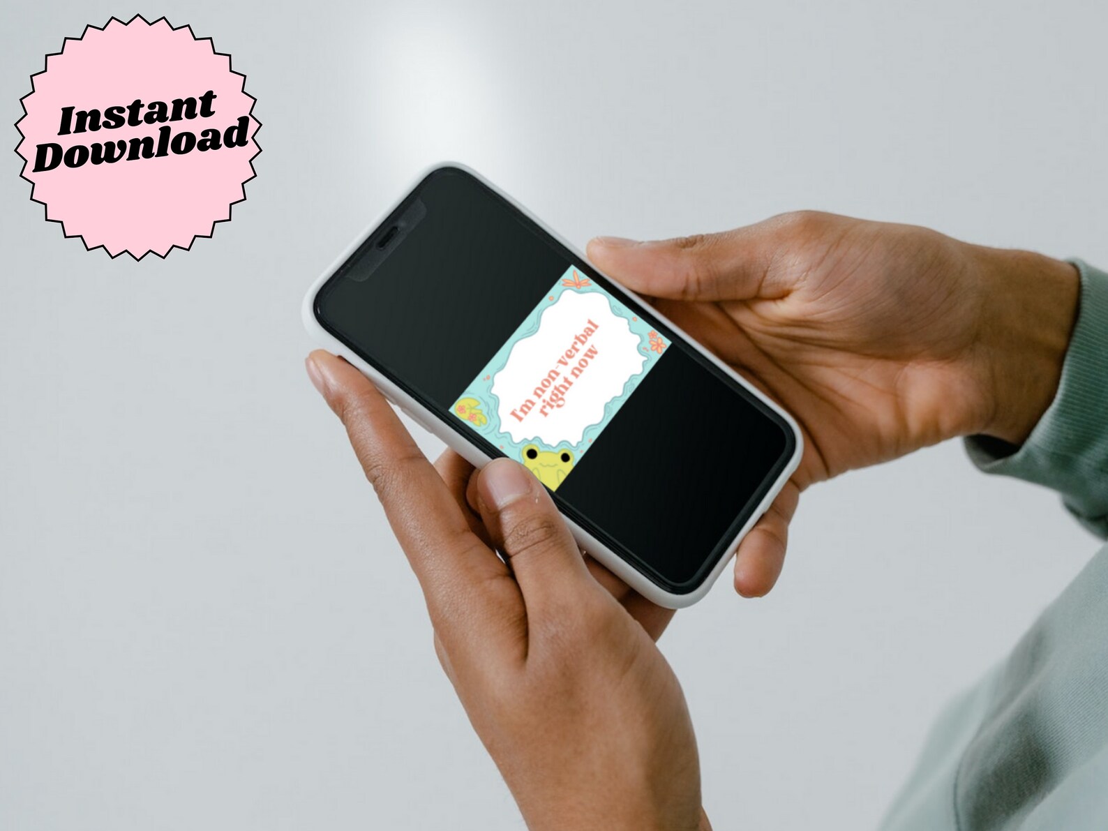 Frog-themed Autism Communication Card | Instant Download Digital PDF ...