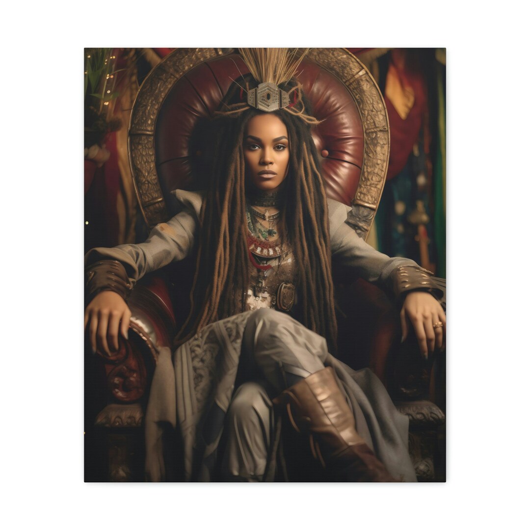 Rastafarian Queen Canvas Gallery Wraps - Etsy