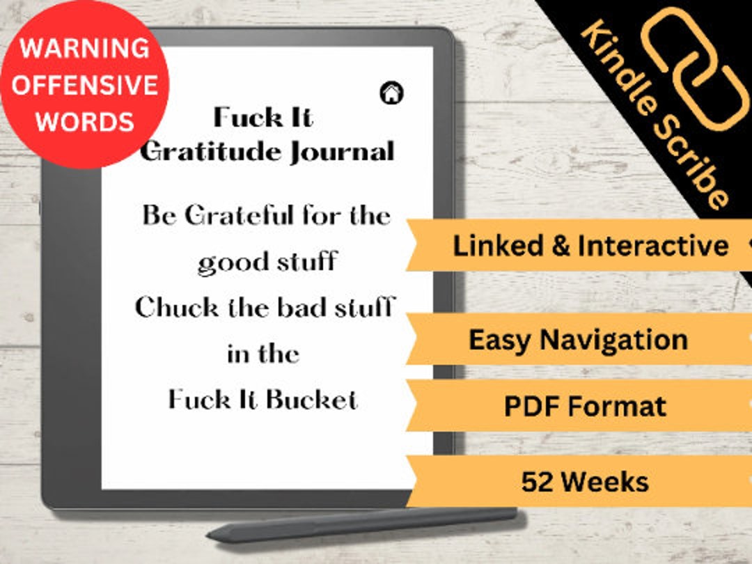 Kindle Scribe Adult Gratitude Journal Interactive Hyperlinked - Etsy
