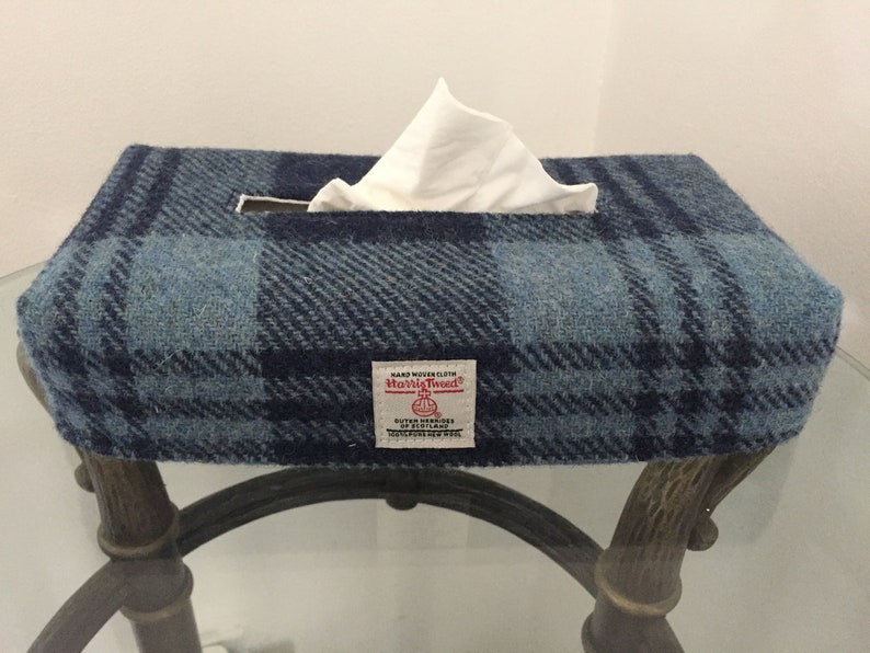 Harris Tweed Tissue Box Cover, Tissue Dispenser for Living Room, New ...