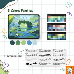 78 Procreate Cute Kawaii Brushes and Stamps, Procreate Drawing Kit, Animals Doodle, Cute ...