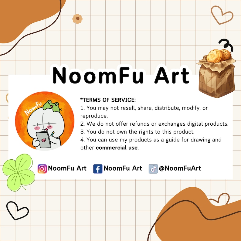 87 Procreate Kawaii Bakery Bases and Stamps, Cute and Kawaii, Chibi ...